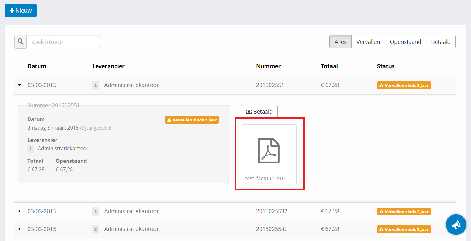 PDF terugvinden in SnelStart | Kennisbank | Support TriFact365